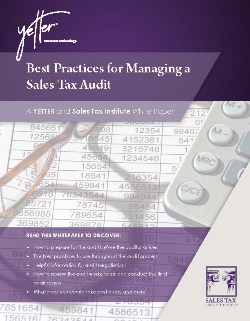 How to Manage a Sales Tax Audit or Use Tax Audit | Sales Tax Institute