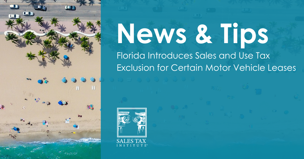 Florida Introduces Sales and Use Tax Exclusion for Certain Motor ...