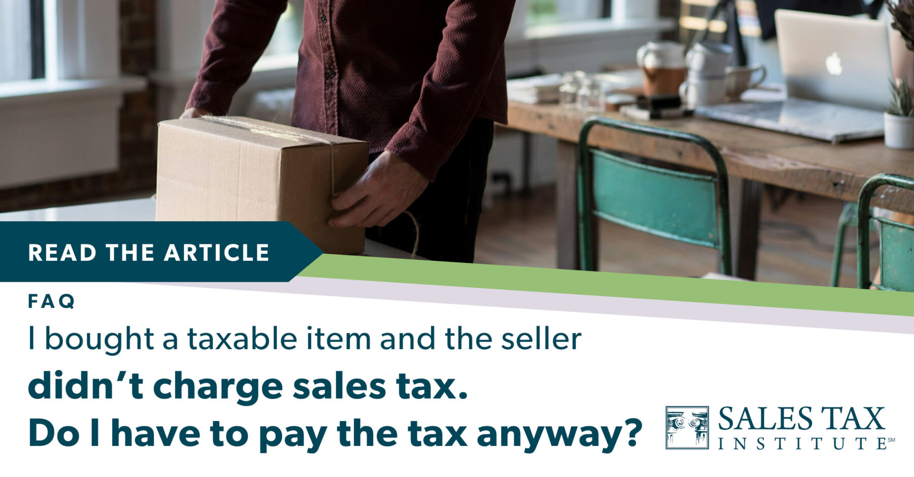 I Bought a Taxable Item and the Seller Didn’t Charge Sales Tax. Do I ...